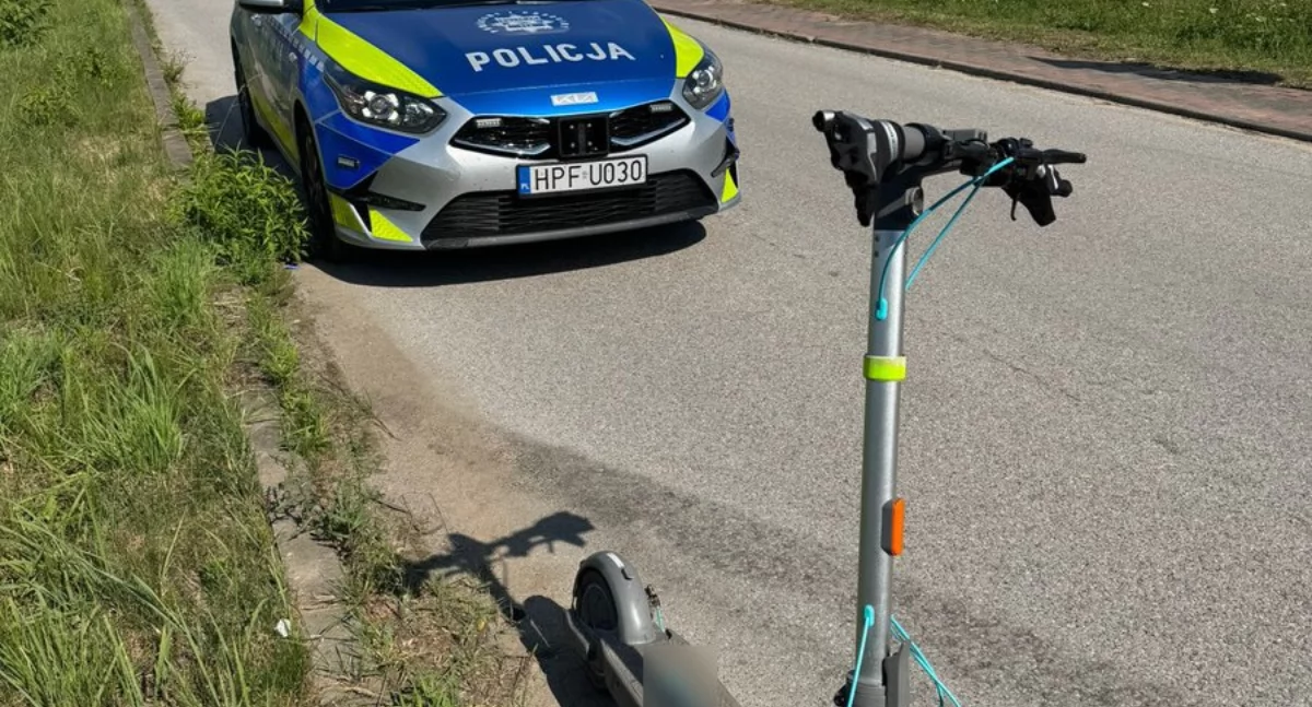 Poważny wypadek 11-letniego dziecka na hulajnodze elektrycznej - wiadomości Wieluń